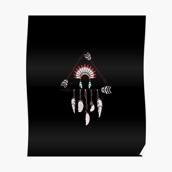 "Native American Headress Design" Poster for Sale by Mindful-Designs ...