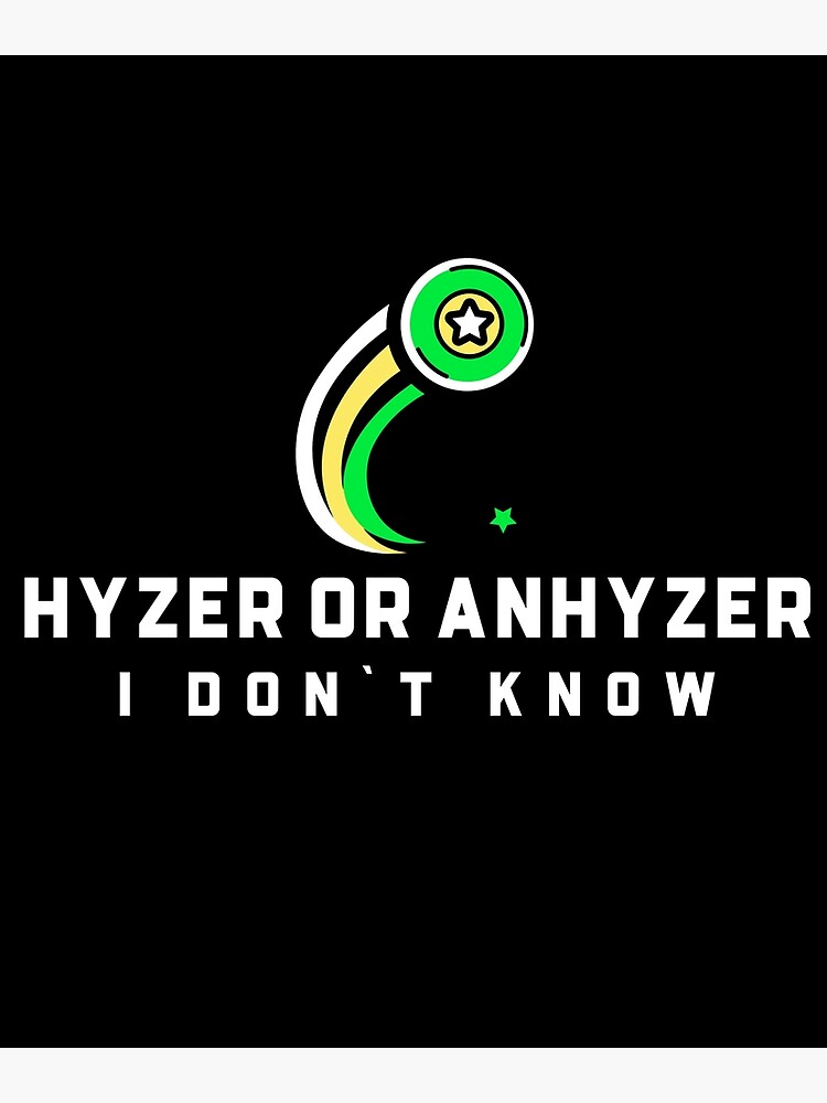 Póster «¿Hyzer o Anhyser? Disco de golf» de NovsterArt | Redbubble