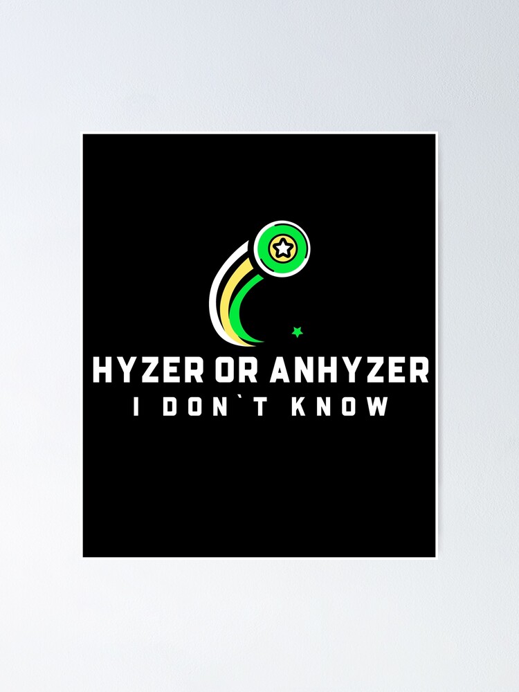 Póster «¿Hyzer o Anhyser? Disco de golf» de NovsterArt | Redbubble