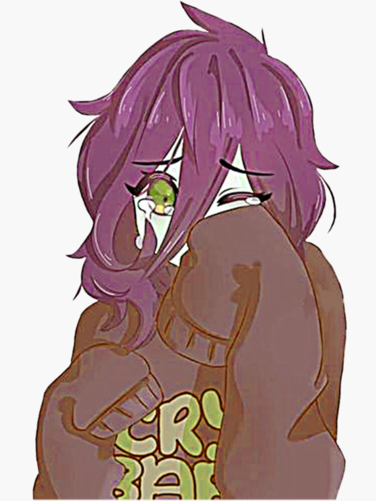 "Cry Anime Cute Girl" Sticker for Sale by Fremi | Redbubble