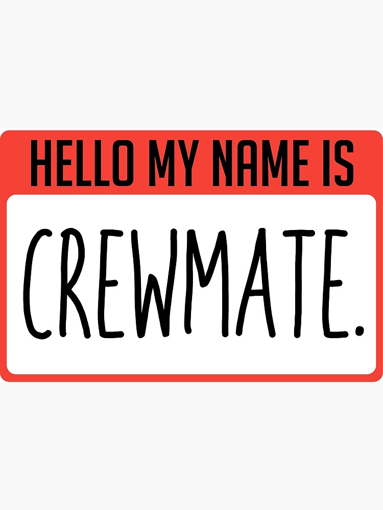 "AMONG US CREWMATE " Art Print by XenoBloop | Redbubble