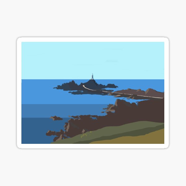 "Corbiere Lighthouse, Jersey, Channel Islands" Sticker for Sale by ...