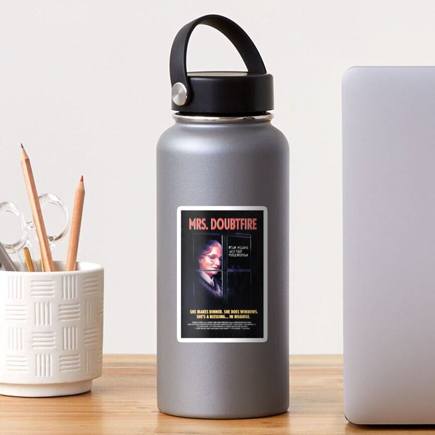 "MRS. DOUBTFIRE 1993" Sticker for Sale by mariaderdesign | Redbubble