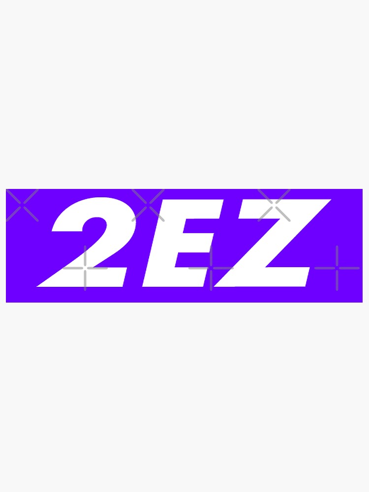 "2EZ Supreme Logo " Sticker by ADLPhoto | Redbubble