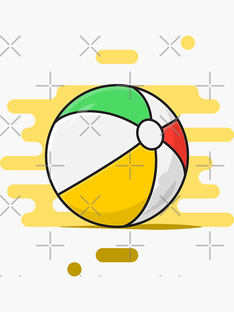 "Beach ball" Sticker for Sale by acidmit | Redbubble