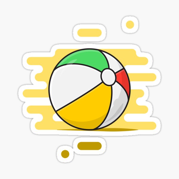 "Beach ball" Sticker for Sale by acidmit | Redbubble