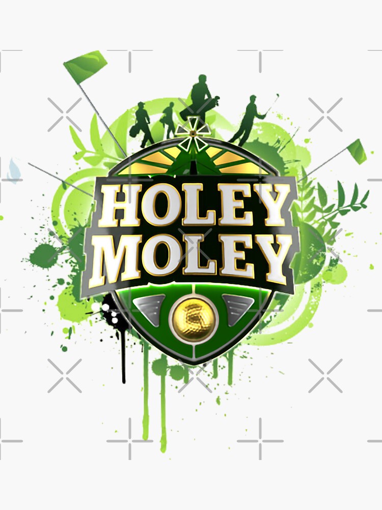 "holey moley - golf sport" Sticker for Sale by Orion-Blue | Redbubble