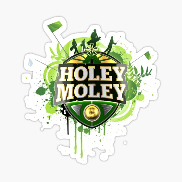 "holey moley - golf sport" Sticker for Sale by Orion-Blue | Redbubble