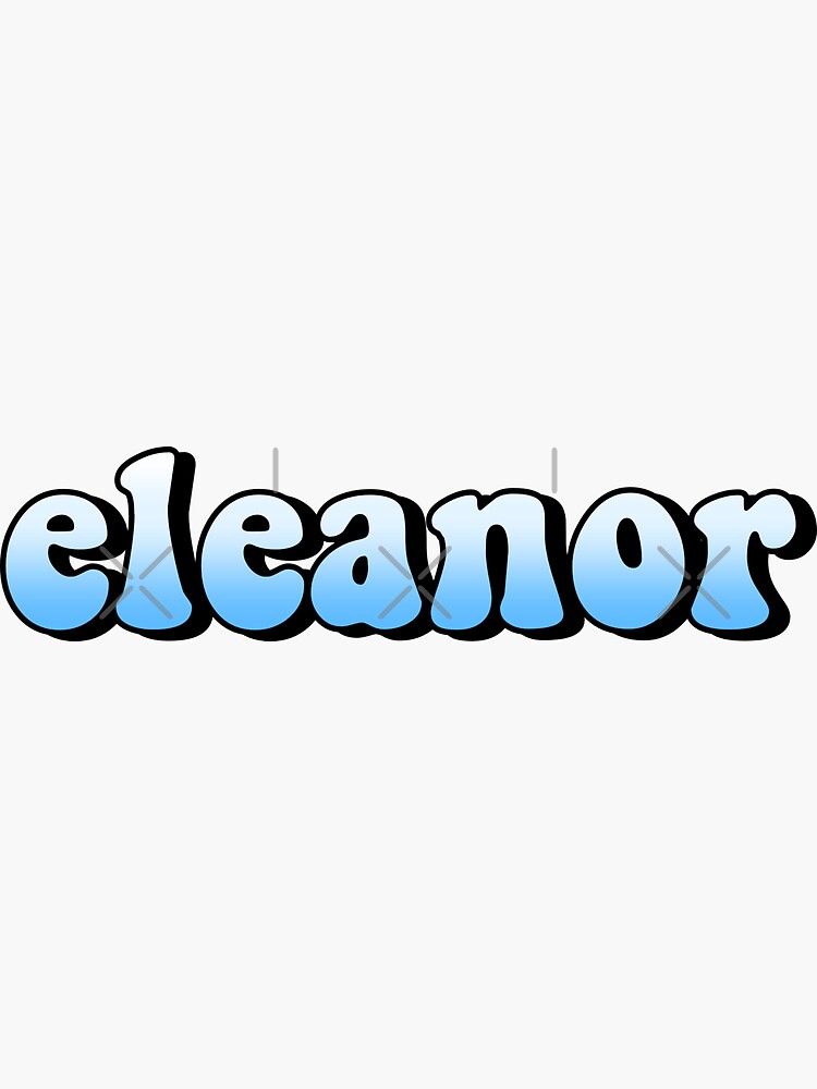 "aesthetic pastel blue gradient eleanor name" Sticker for Sale by ...