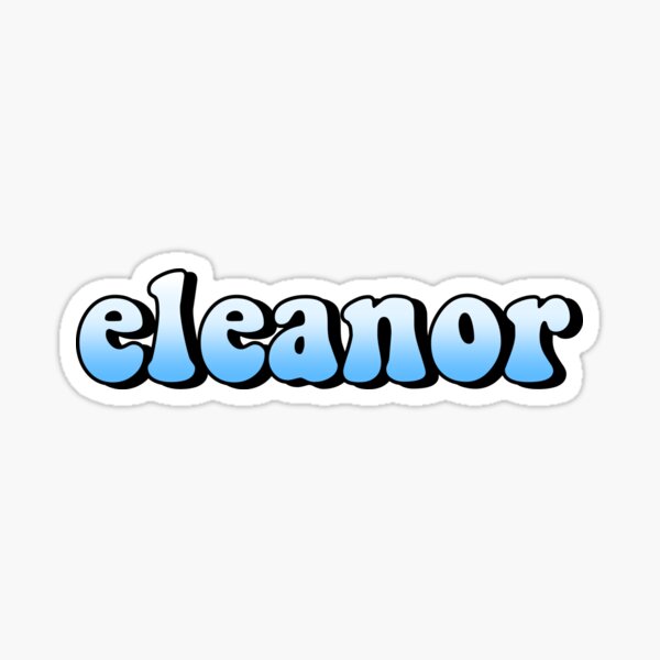 "aesthetic pastel blue gradient eleanor name" Sticker for Sale by ...