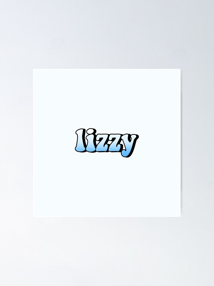"aesthetic pastel blue gradient lizzy name" Poster by STAR10008 | Redbubble