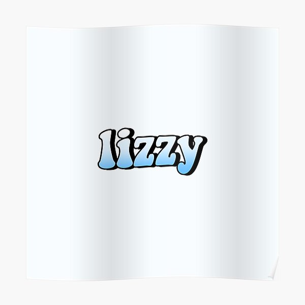 "aesthetic pastel blue gradient lizzy name" Poster by STAR10008 | Redbubble
