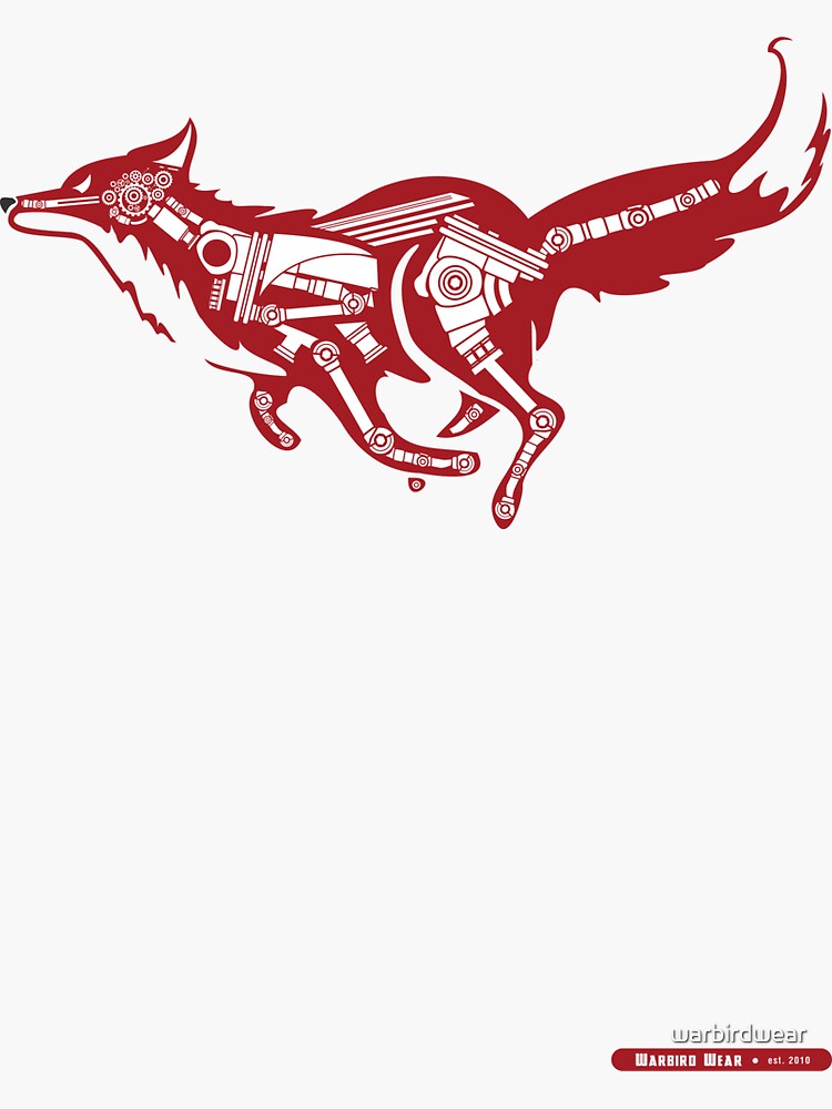 "Turbo Fox" Sticker for Sale by warbirdwear | Redbubble