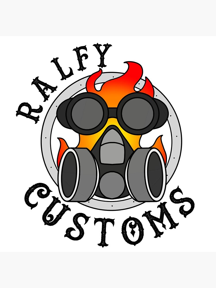"Ralfy customs small logo t-shirts" Poster for Sale by RalfyCustoms ...