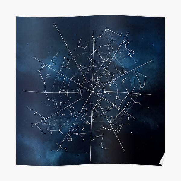 "Celestial Map" Poster by rosescreation | Redbubble