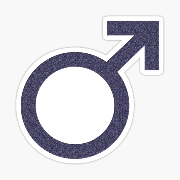 "Male" Sticker for Sale by Zero-Infinite | Redbubble
