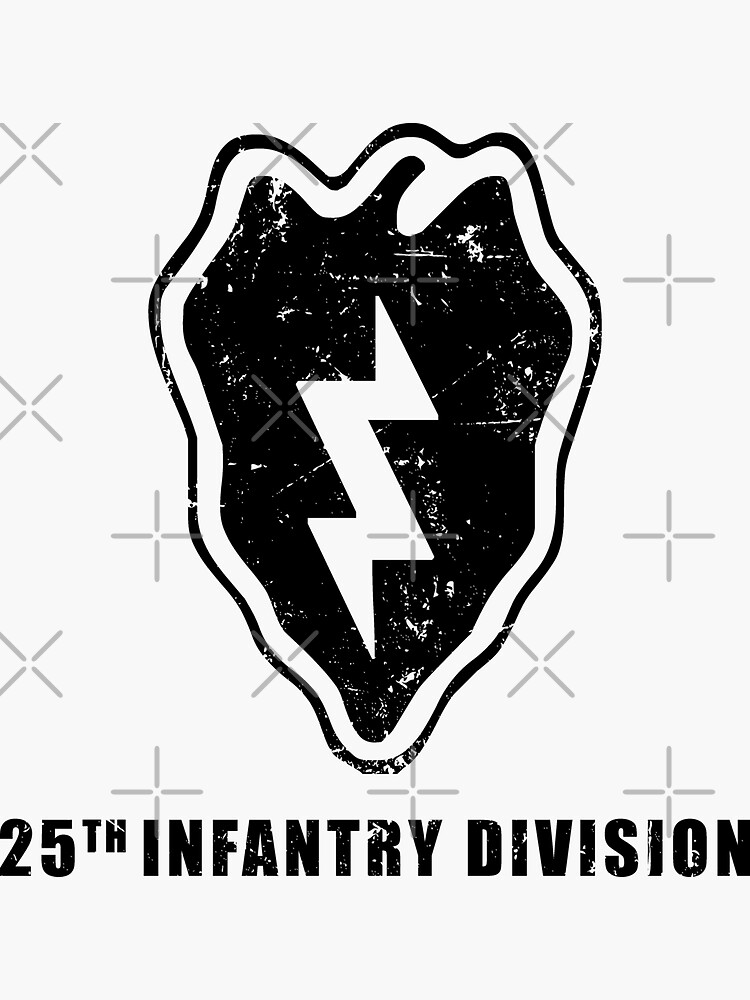 "US Army 25th Infantry Division - Army 25th Infantry Division" Sticker ...