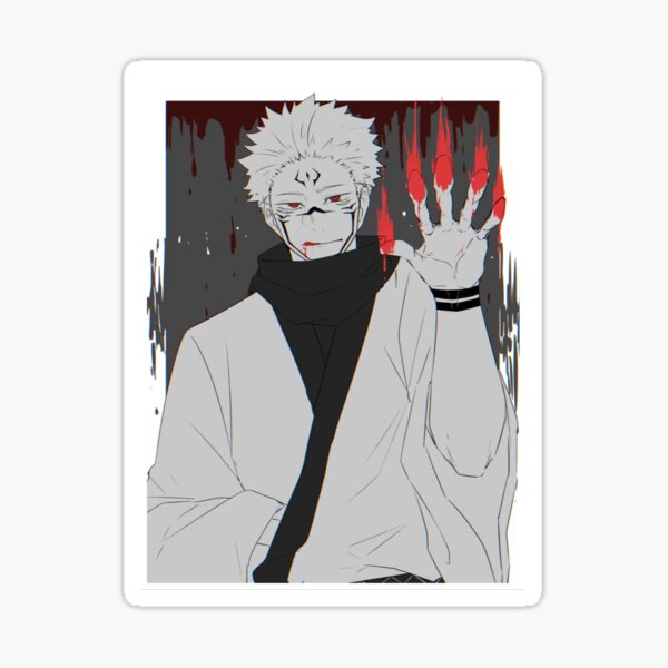 "SAKUNA - JUJUTSU KAISEN V1" Sticker by WAIFUCORNER | Redbubble