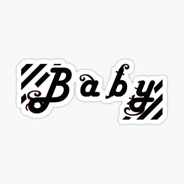 "Baby Word Next Level" Sticker for Sale by akexcts | Redbubble