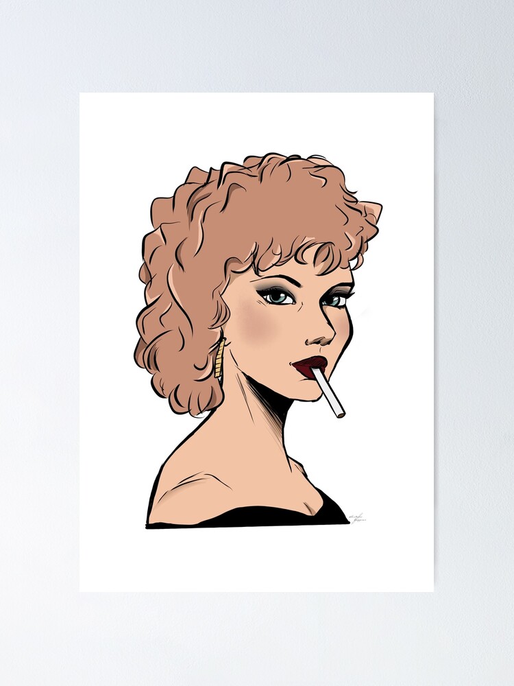 "Illustration fanart Sandy from Grease" Poster for Sale by whappens ...