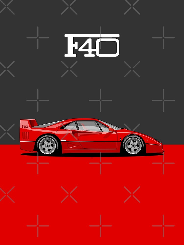 "F40 Car" Poster for Sale by Keyur44 | Redbubble