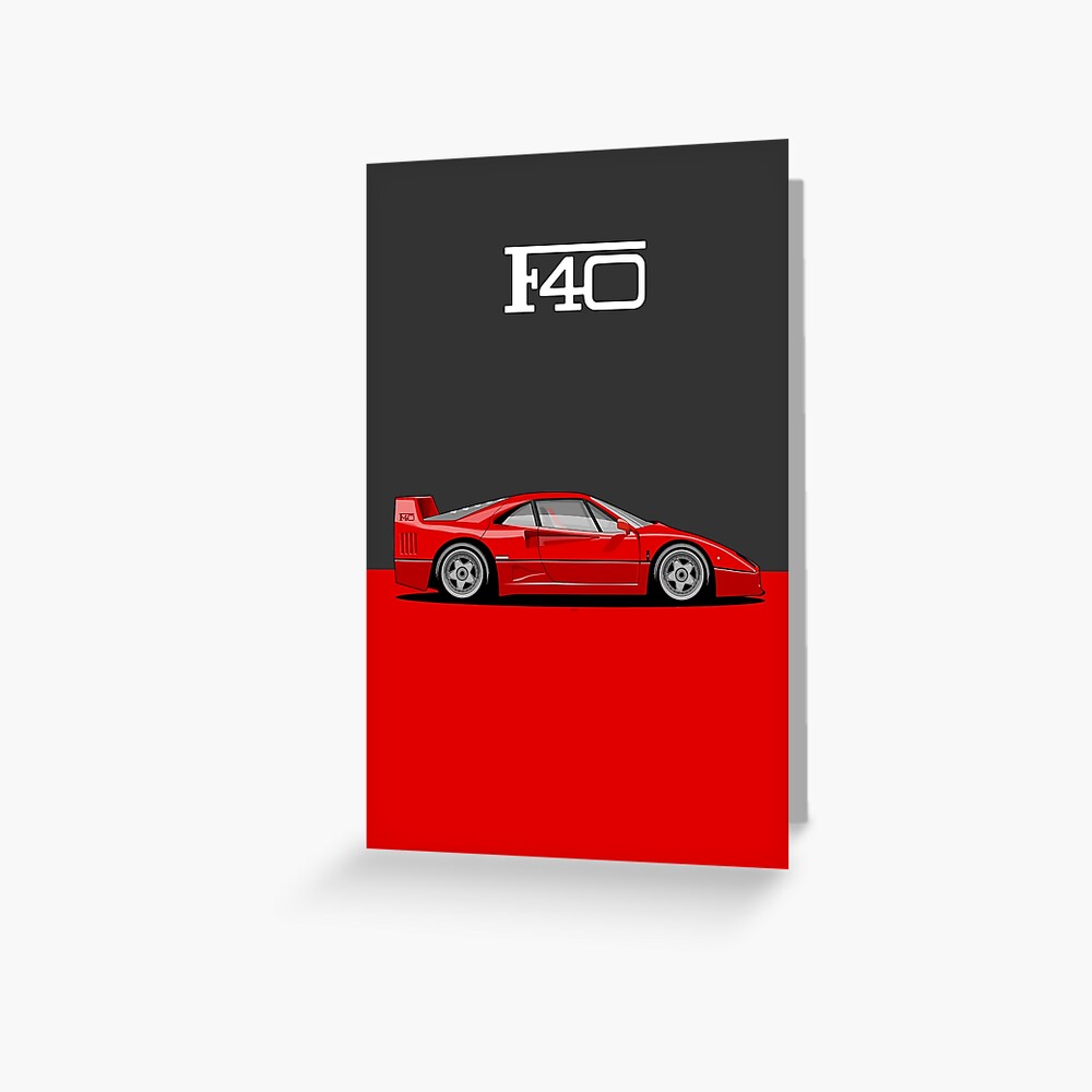 "F40 Car" Poster for Sale by Keyur44 | Redbubble