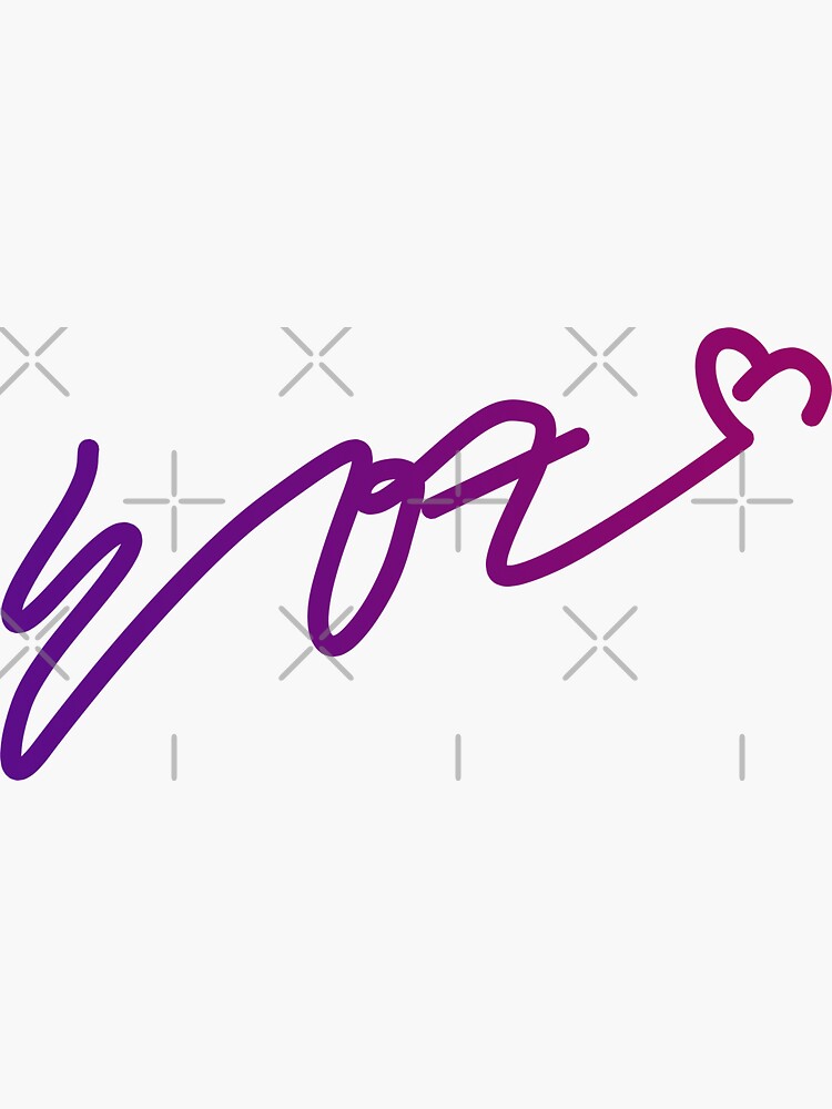 "GIDLE SOYEON SIGNATURE" Sticker for Sale by velvetmoonlab | Redbubble