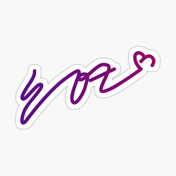 "GIDLE SOYEON SIGNATURE" Sticker for Sale by velvetmoonlab | Redbubble