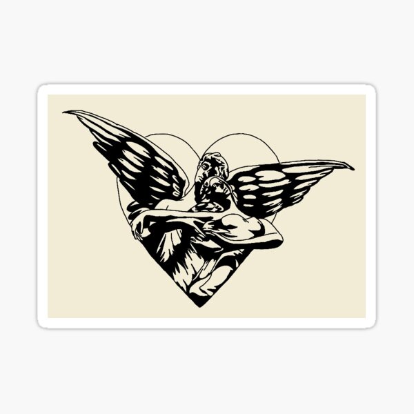 "Angels " Sticker by BuddhaBabeArt | Redbubble