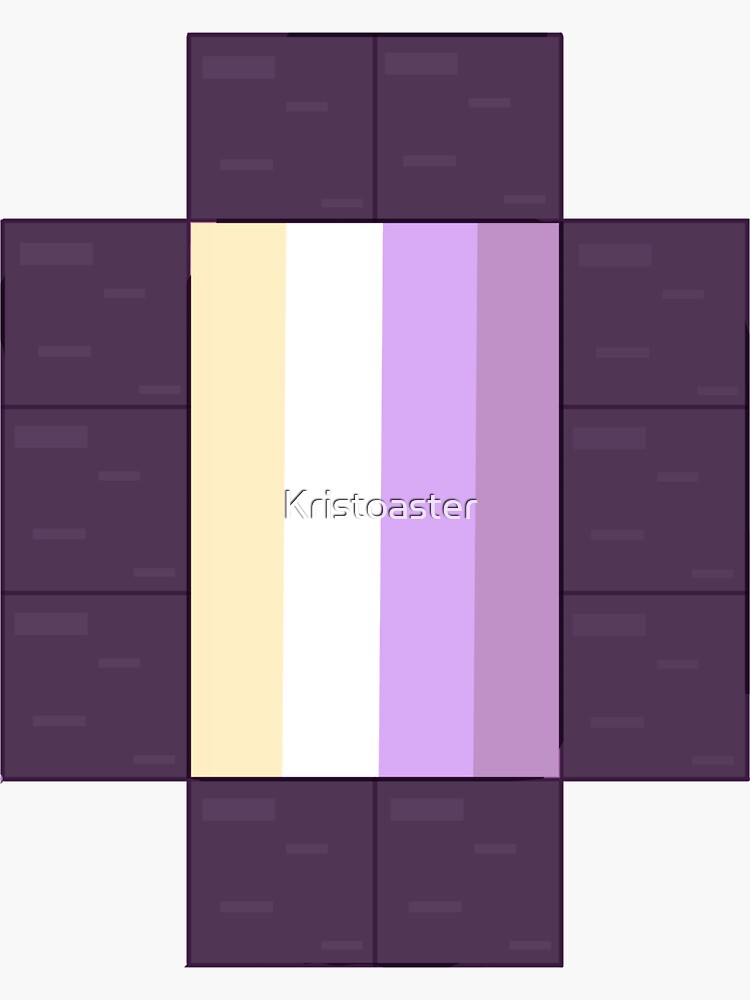 "Non Binary Pride Correct Nether Portal" Sticker for Sale by ...