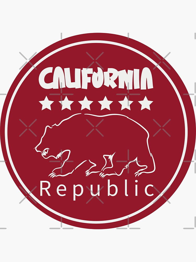"California Republic" Sticker for Sale by zehed | Redbubble