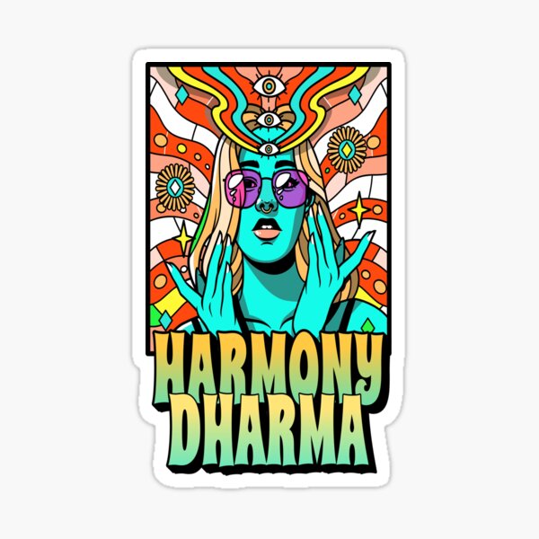 "Harmony Dharma " Sticker for Sale by VJ-Designs | Redbubble