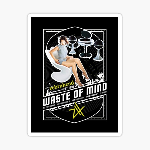 "Zebrahead Waste of Mind" Sticker for Sale by QABE | Redbubble