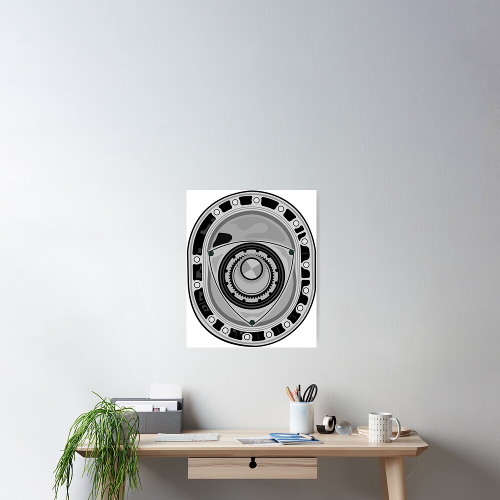 "13B REW Rotor Engine" Poster for Sale by shakotan | Redbubble