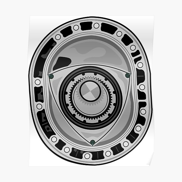 "13B REW Rotor Engine" Poster for Sale by shakotan | Redbubble