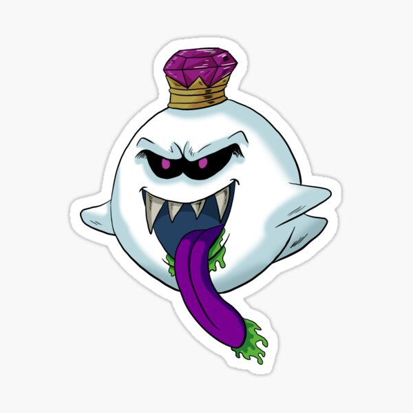 "King Boo" Sticker by blacksnowcomics | Redbubble