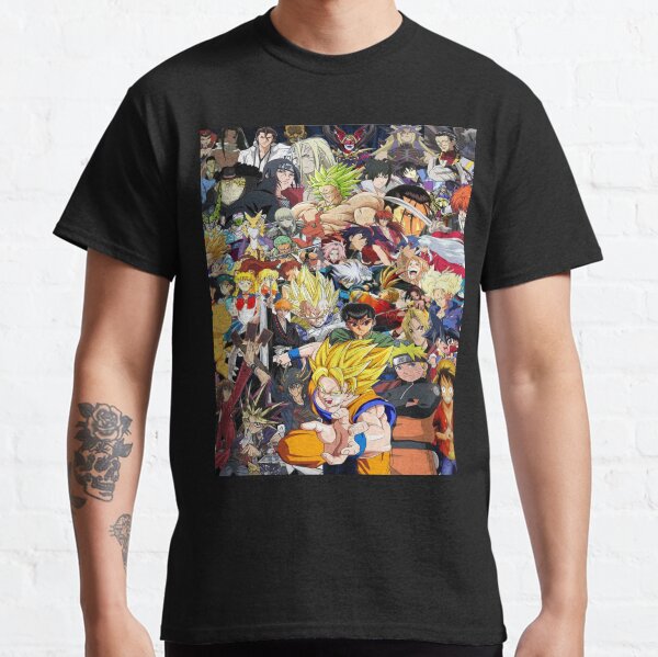 "all anime characters" Classic T-Shirt by Mohamed Amine El Azrak ...