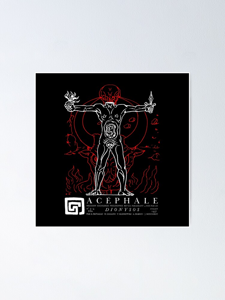 "Acéphale - Dionysus" Poster for Sale by AcidHorizon | Redbubble