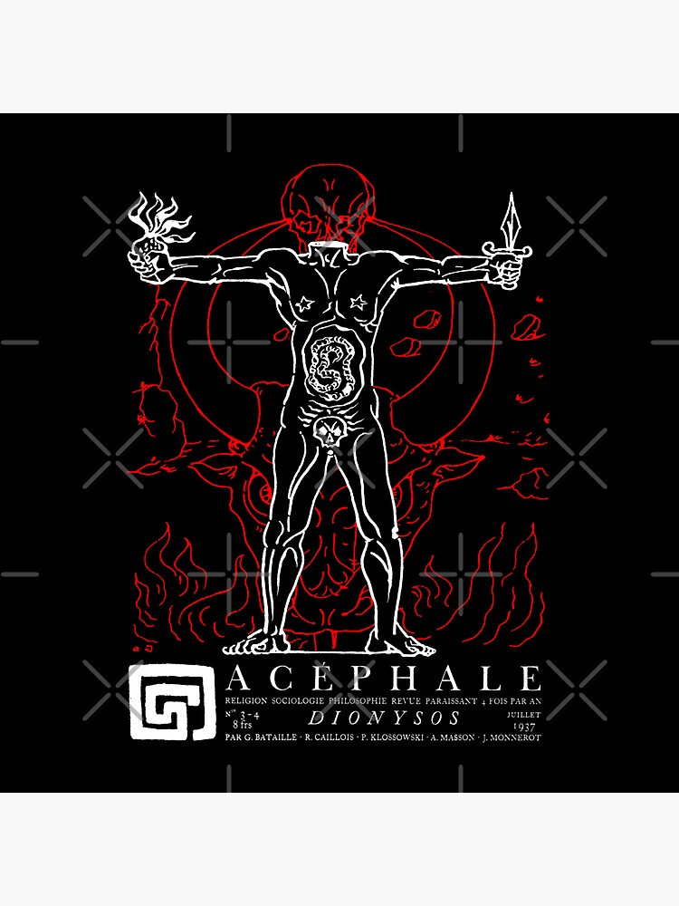 "Acéphale - Dionysus" Sticker for Sale by AcidHorizon | Redbubble