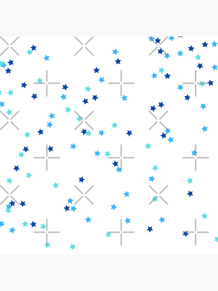 "blue and light blue stars" Sticker for Sale by KSOUCREATION | Redbubble