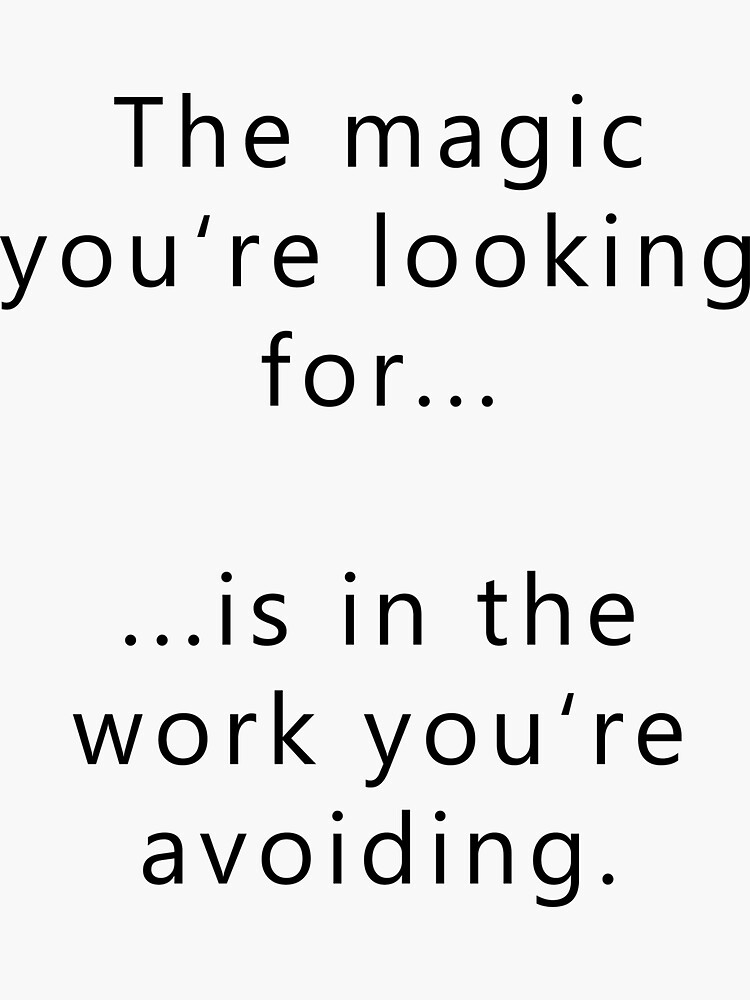 "Stop putting off work!" Sticker for Sale by MarceloRohn12 | Redbubble