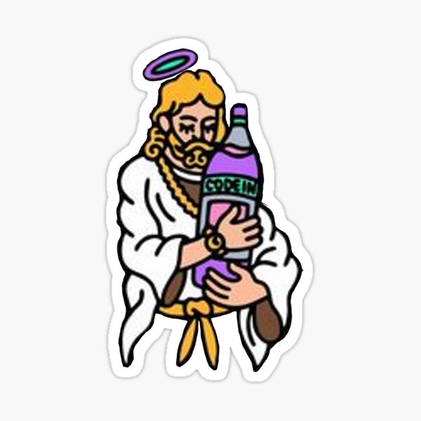 "JESUS LEAN" Sticker for Sale by Suhpremee | Redbubble
