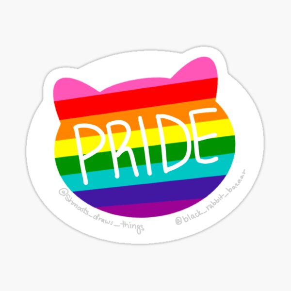 "Gay Pur-ide 1977 Pride Flag" Sticker by BlkRabbitBazaar | Redbubble