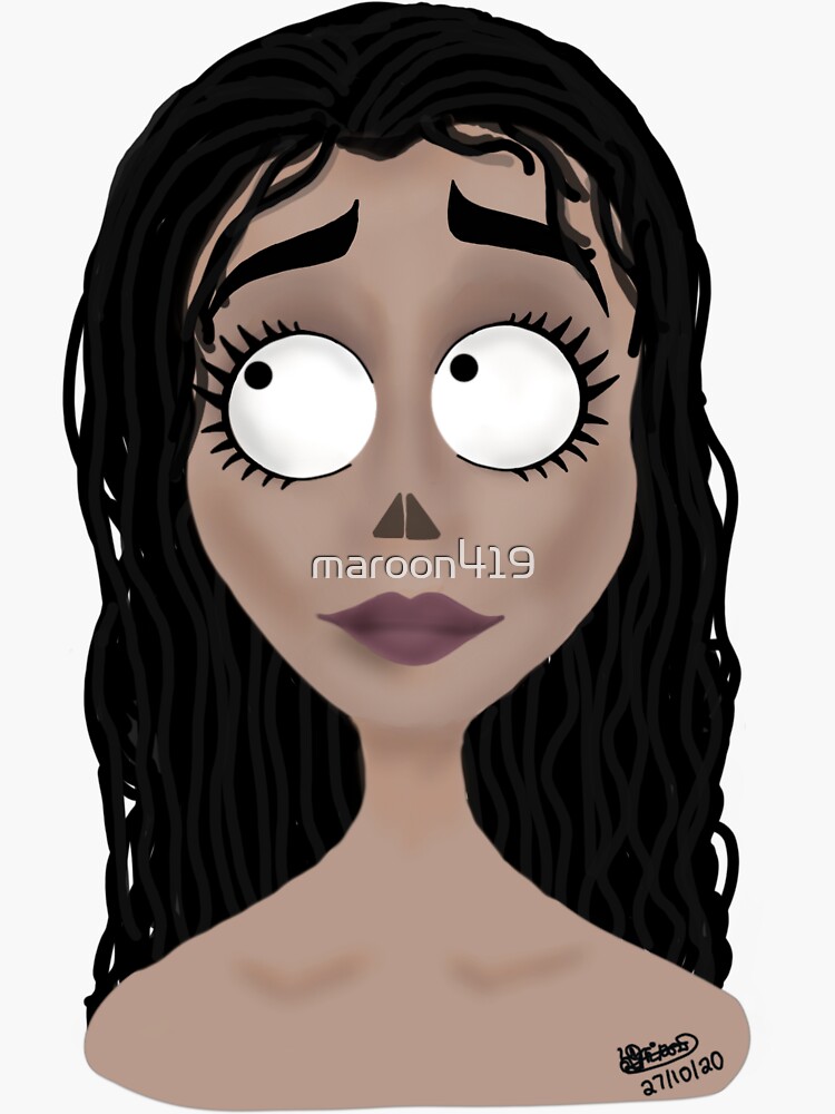 Pegatina «Personaje de POC Tim Burton» de maroon419 | Redbubble