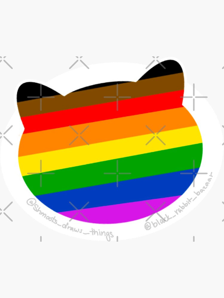 "POC LGBT Pur-ide Flag" Sticker by BlkRabbitBazaar | Redbubble