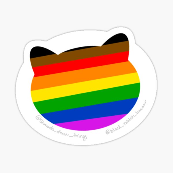 "POC LGBT Pur-ide Flag" Sticker by BlkRabbitBazaar | Redbubble