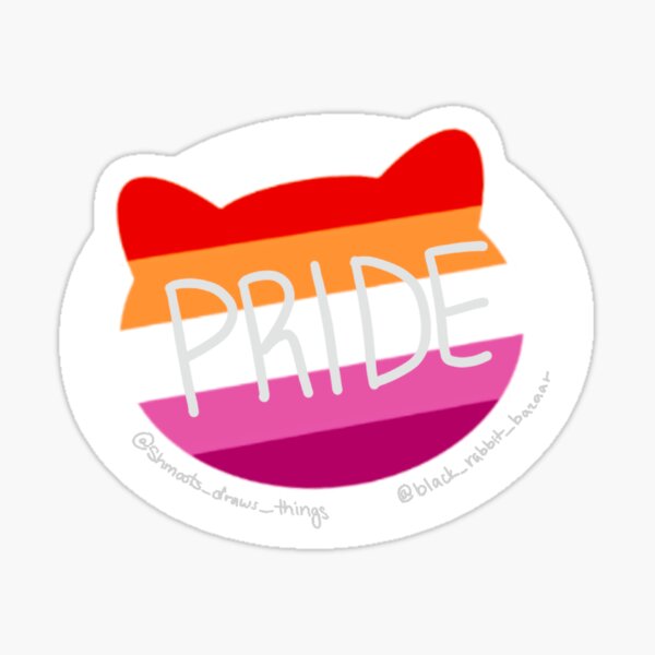 "Lesbian Flag Pur-ide Pride Flag" Sticker for Sale by BlkRabbitBazaar ...