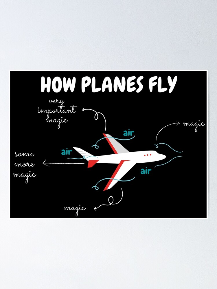 "How Planes Fly: Magic" Poster by AeroAstro | Redbubble