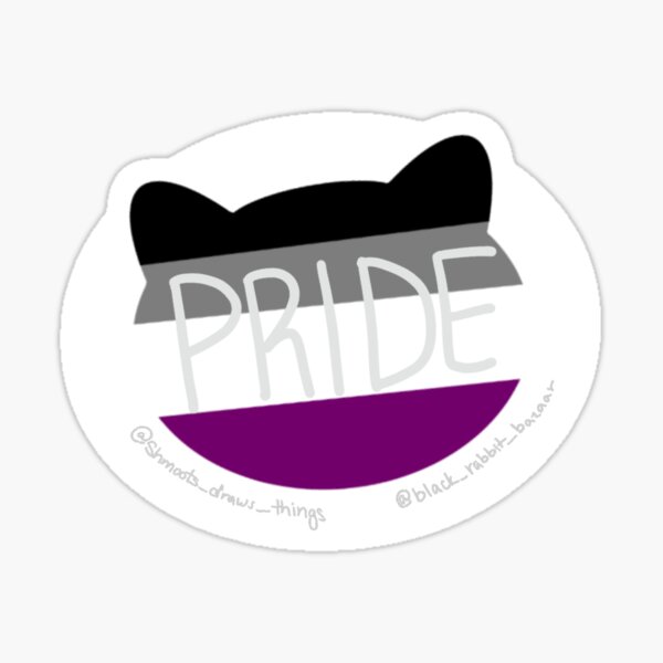 "Asexual Flag Pur-ide Pride Flag" Sticker for Sale by BlkRabbitBazaar ...