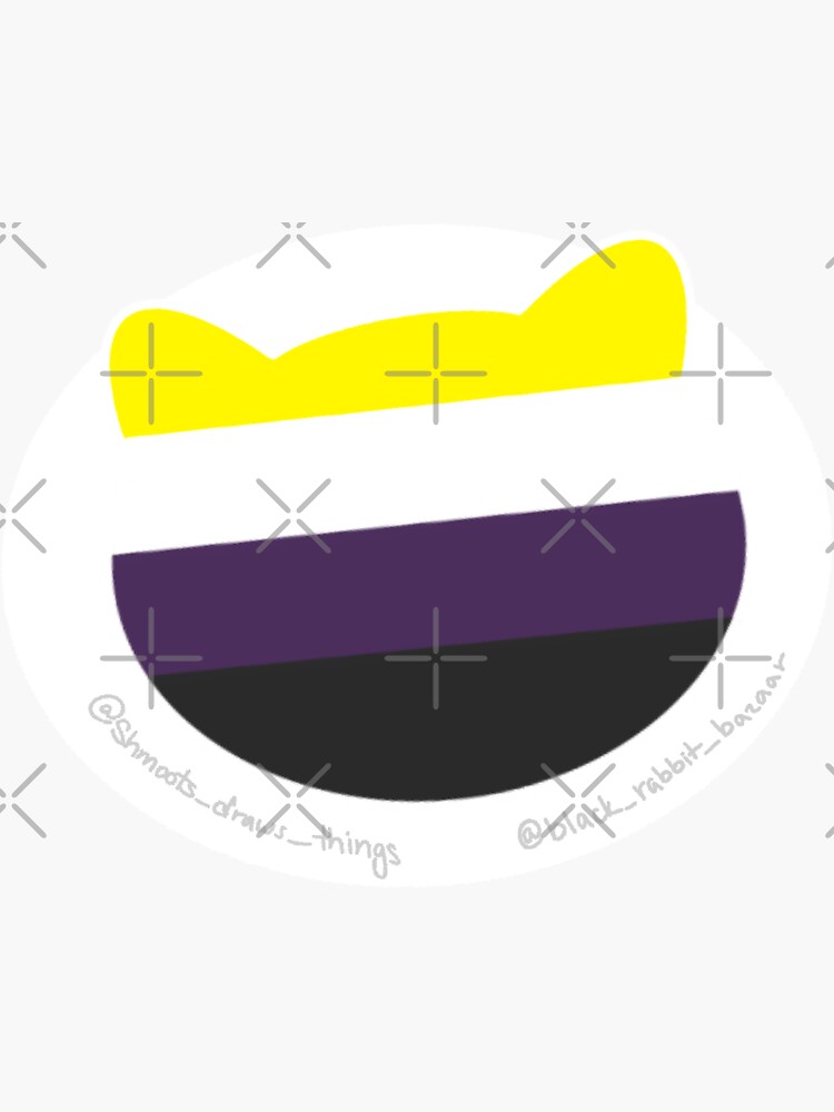 "Non-Binary Pur-ide Flag" Sticker for Sale by BlkRabbitBazaar | Redbubble